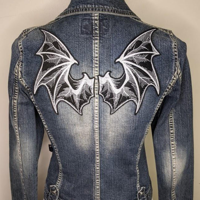 PAIR of GLOW IN THE DARK Bat Wing Patches – The Craft Rebellion