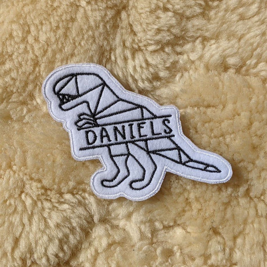 PERSONALISED T-Rex Name Tag Patch – The Craft Rebellion