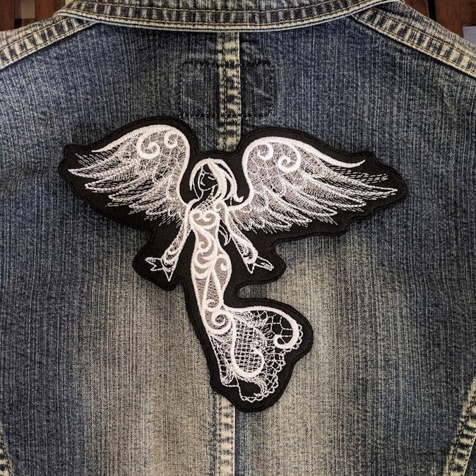 Lace Angel Iron On Patch – The Craft Rebellion
