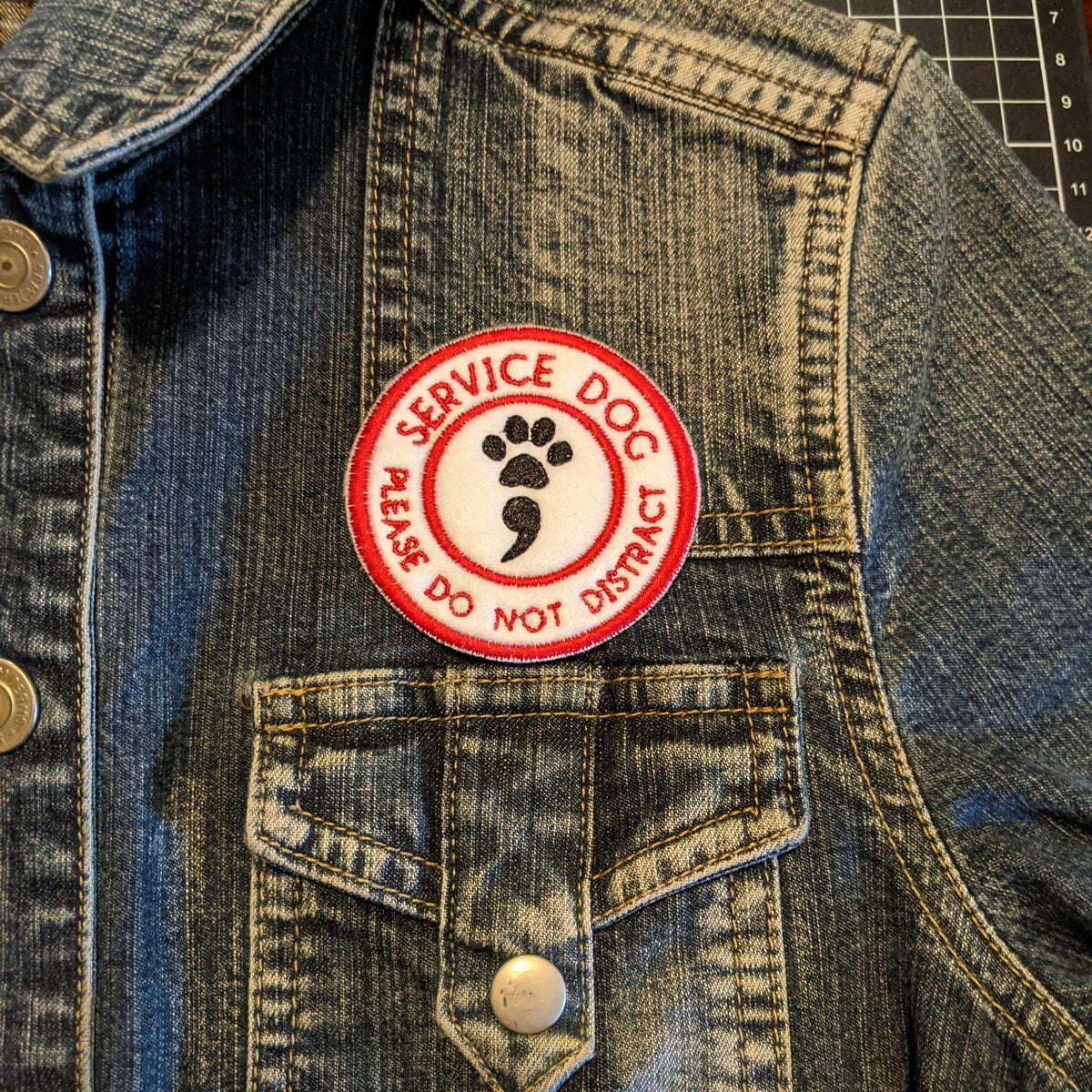 Service Dog Iron On Patch – The Craft Rebellion